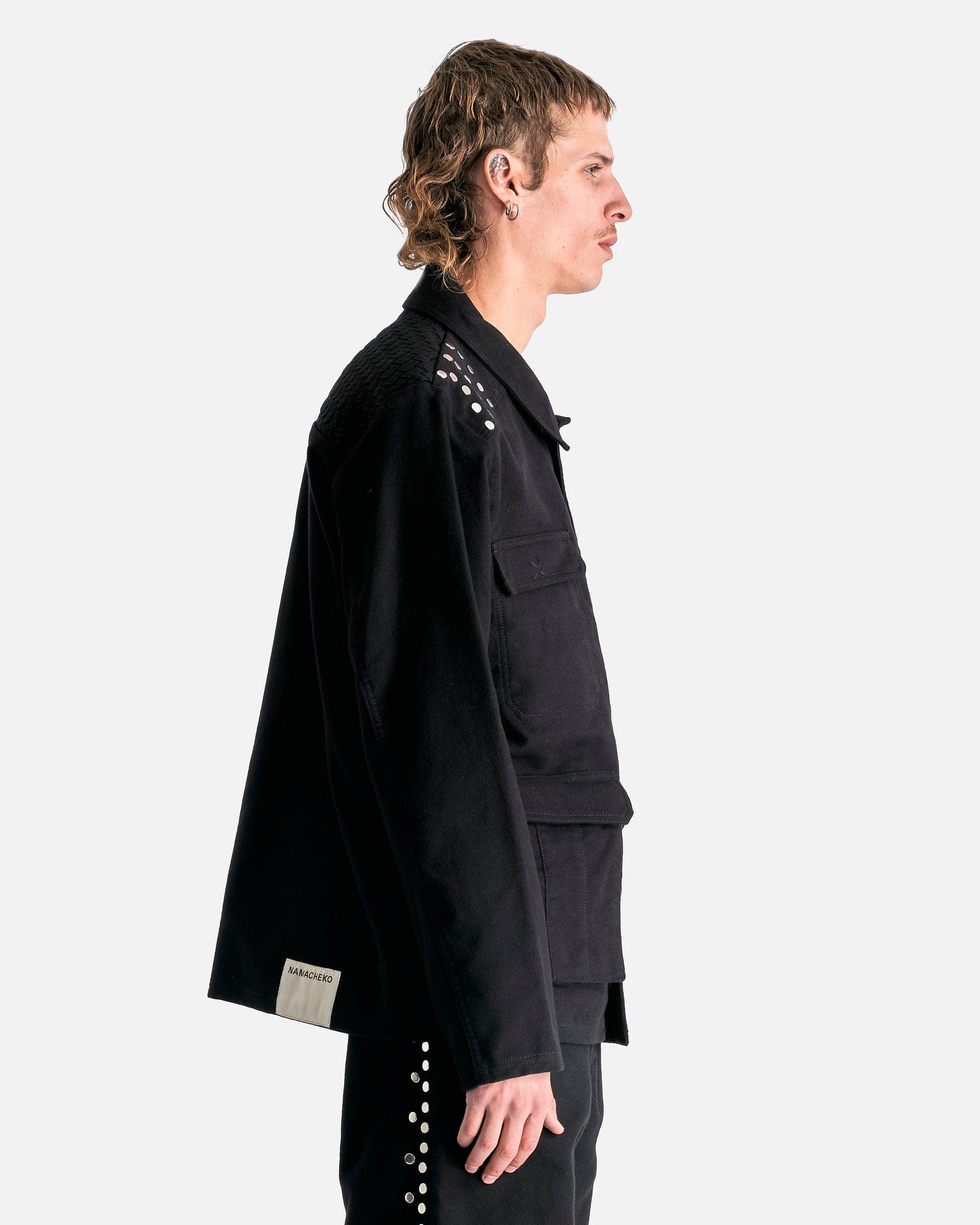 Braided Yoke Jacket in Black – SVRN