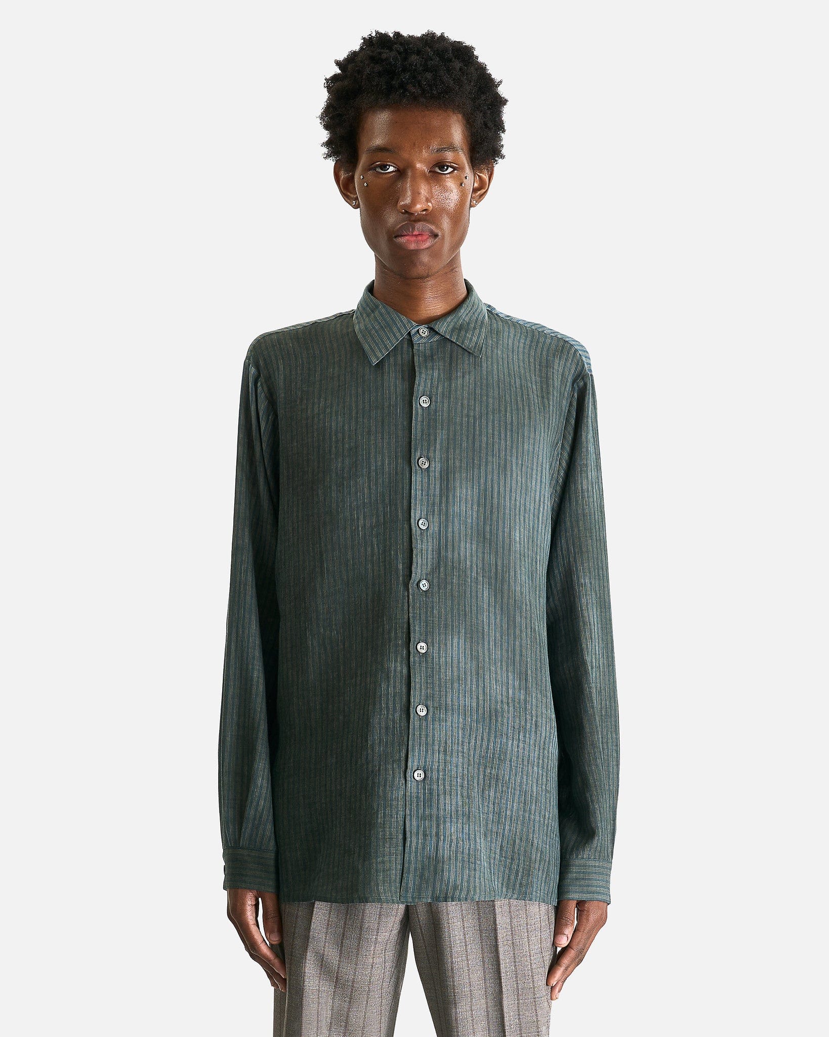 Hampton's Junkie Shirt in Indigo/Creme – SVRN