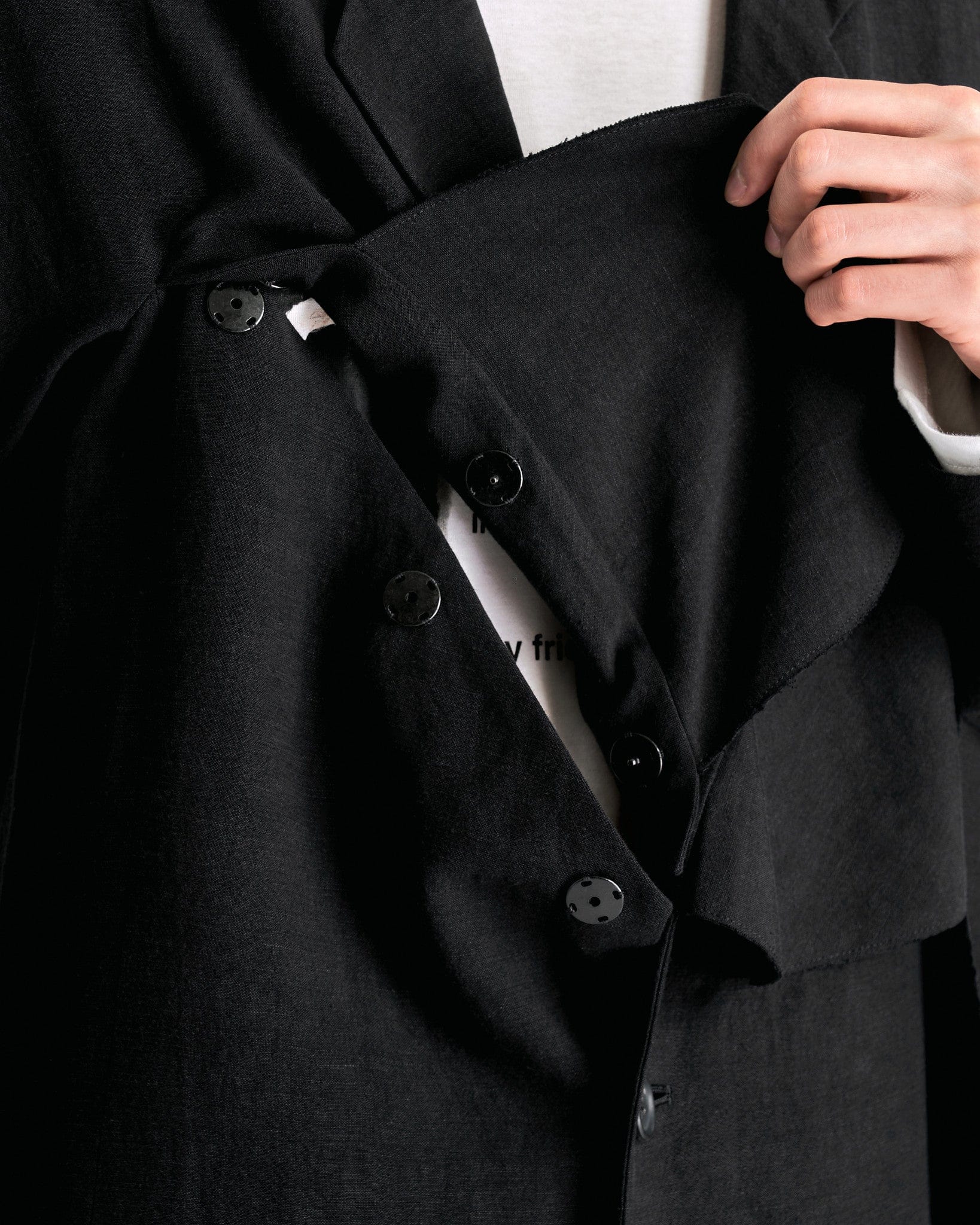 I-Unfixed Safety Pin Jacket in Black – SVRN