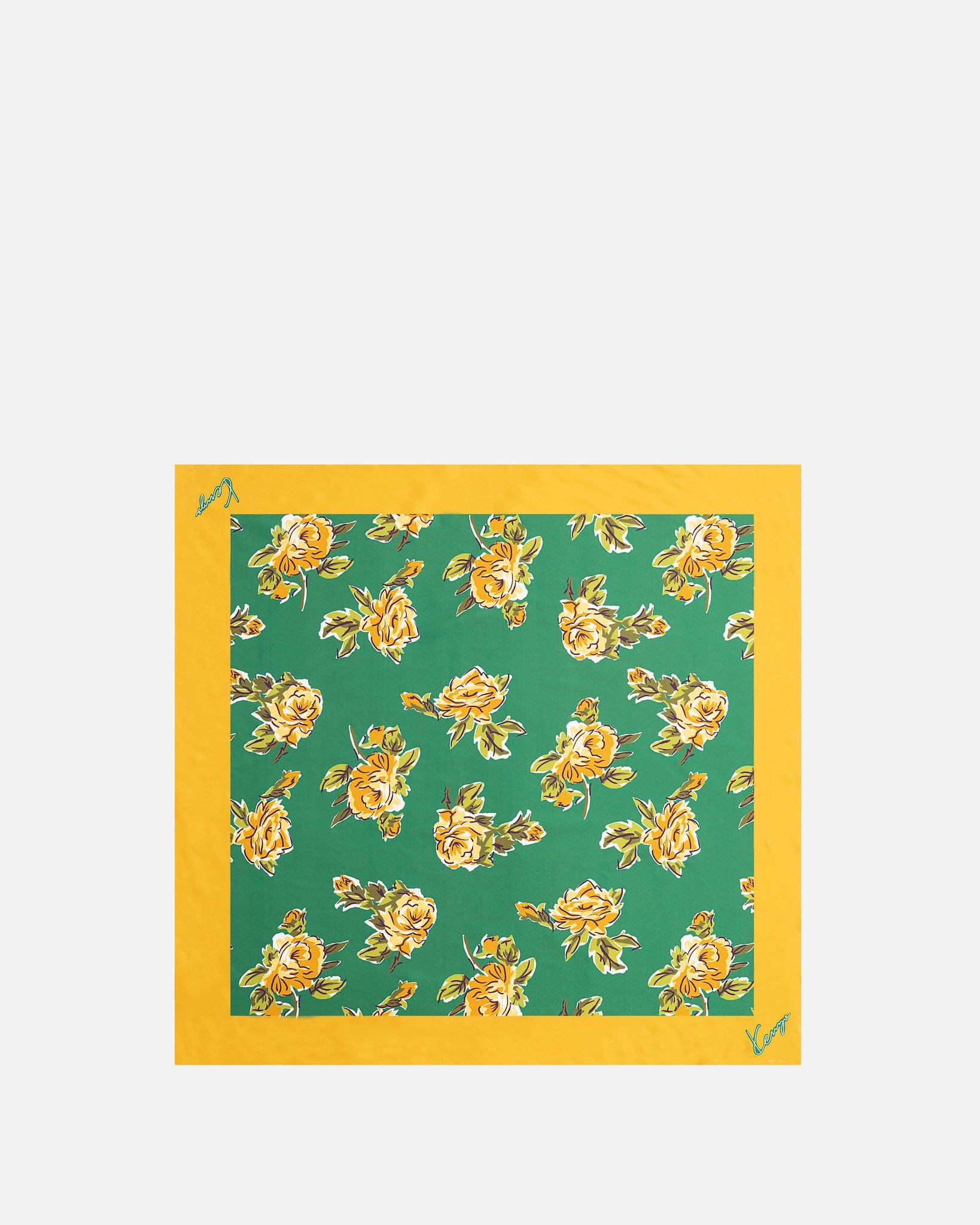 Large Square Bandana in Green – SVRN