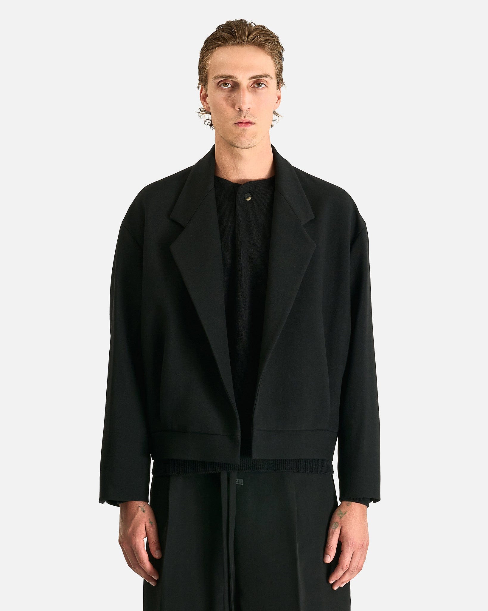 Notch Lapel Jacket in Black – SVRN