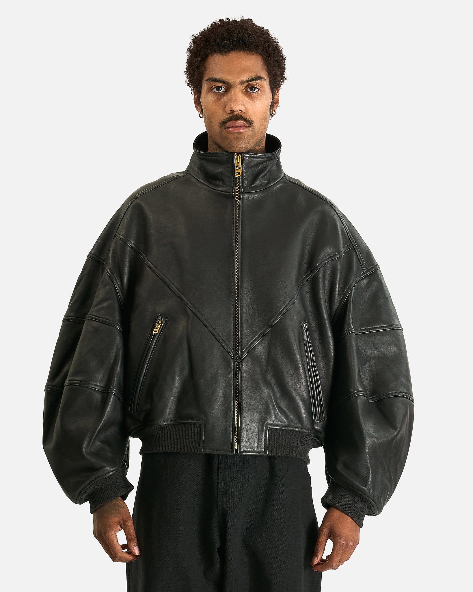 Ruff Rider Leather Jacket in Black – SVRN