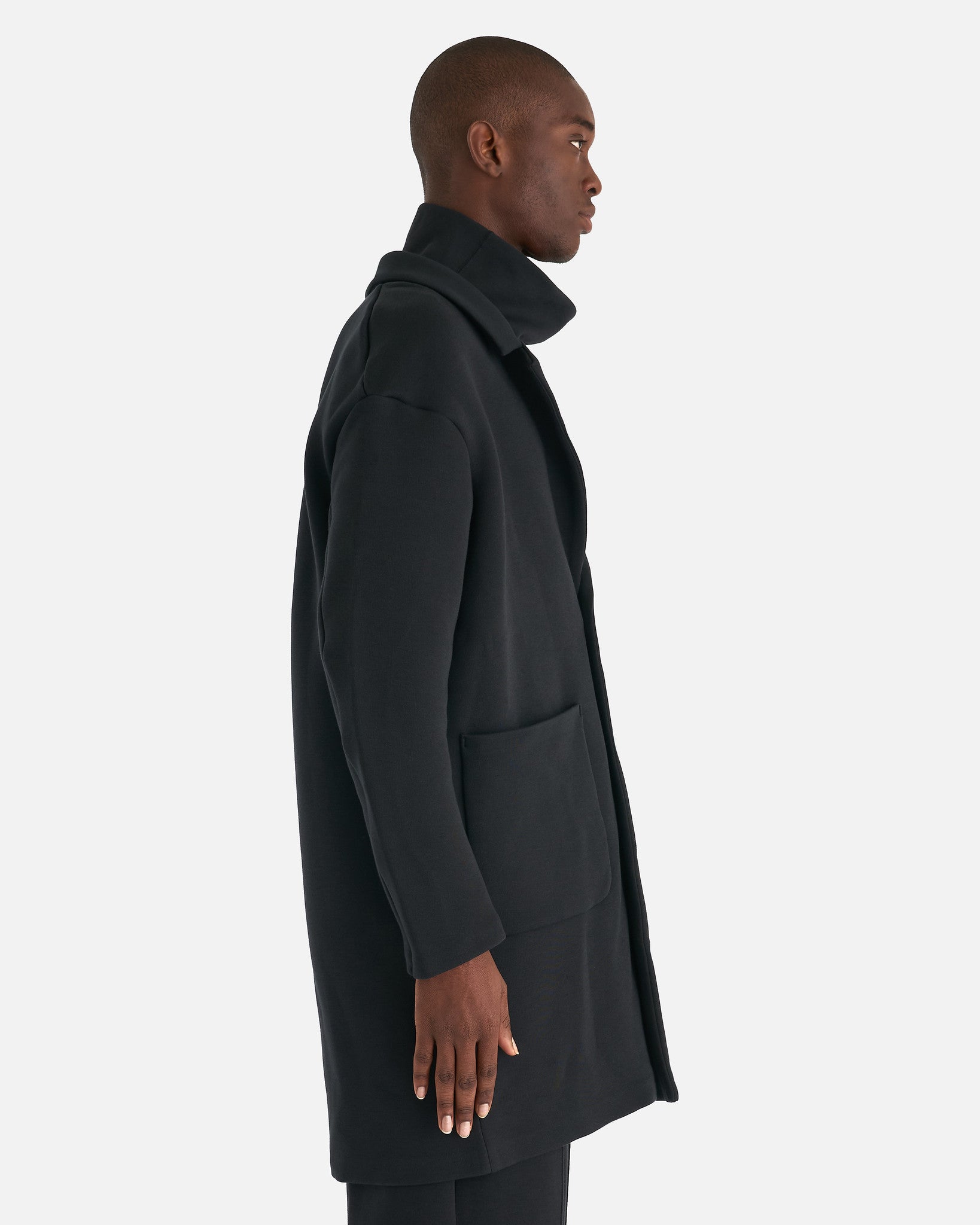 Sportswear Tech Fleece Loose Fit Trench Coat in Black – SVRN