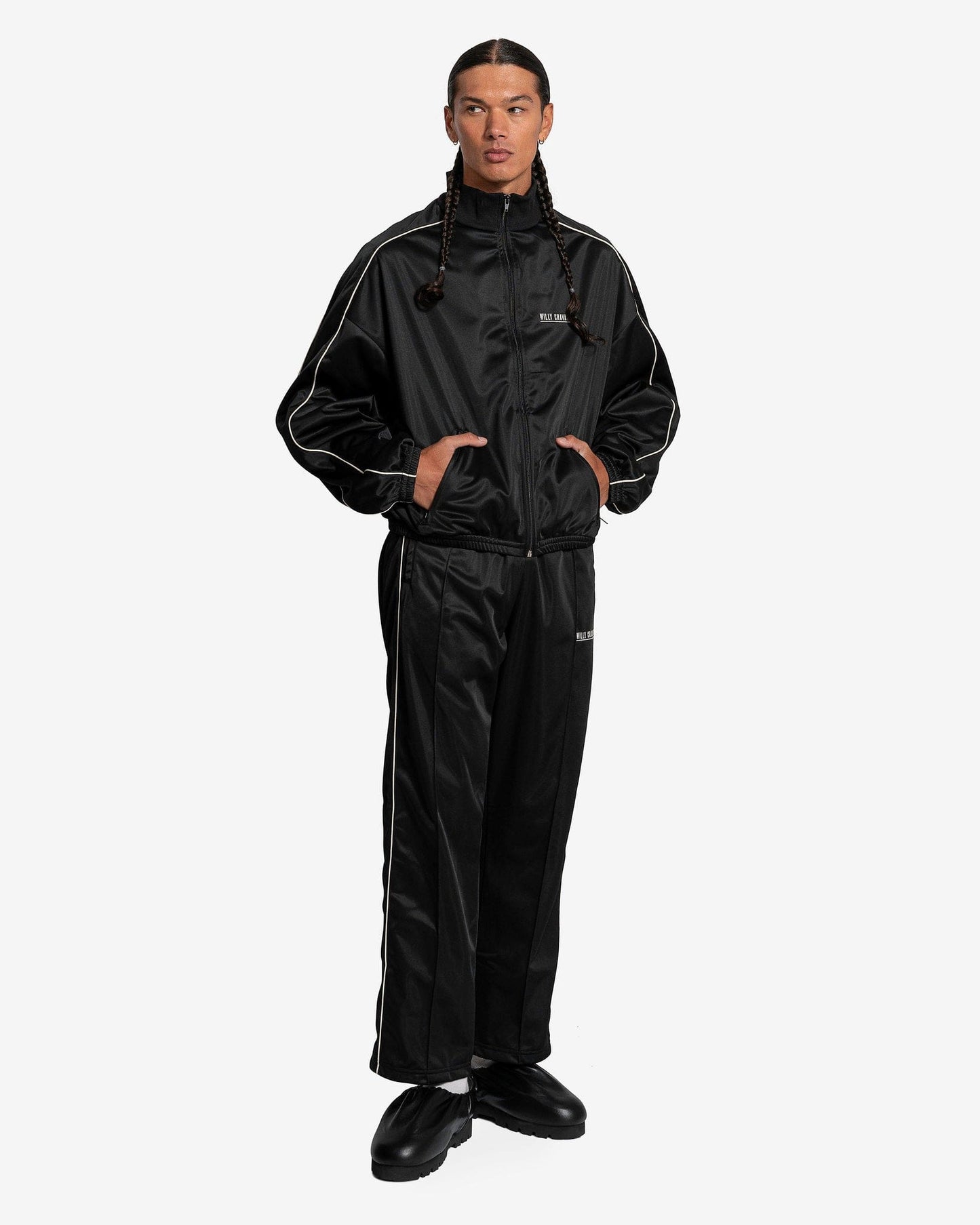 Warrior Bomber Track Jacket in Black – SVRN