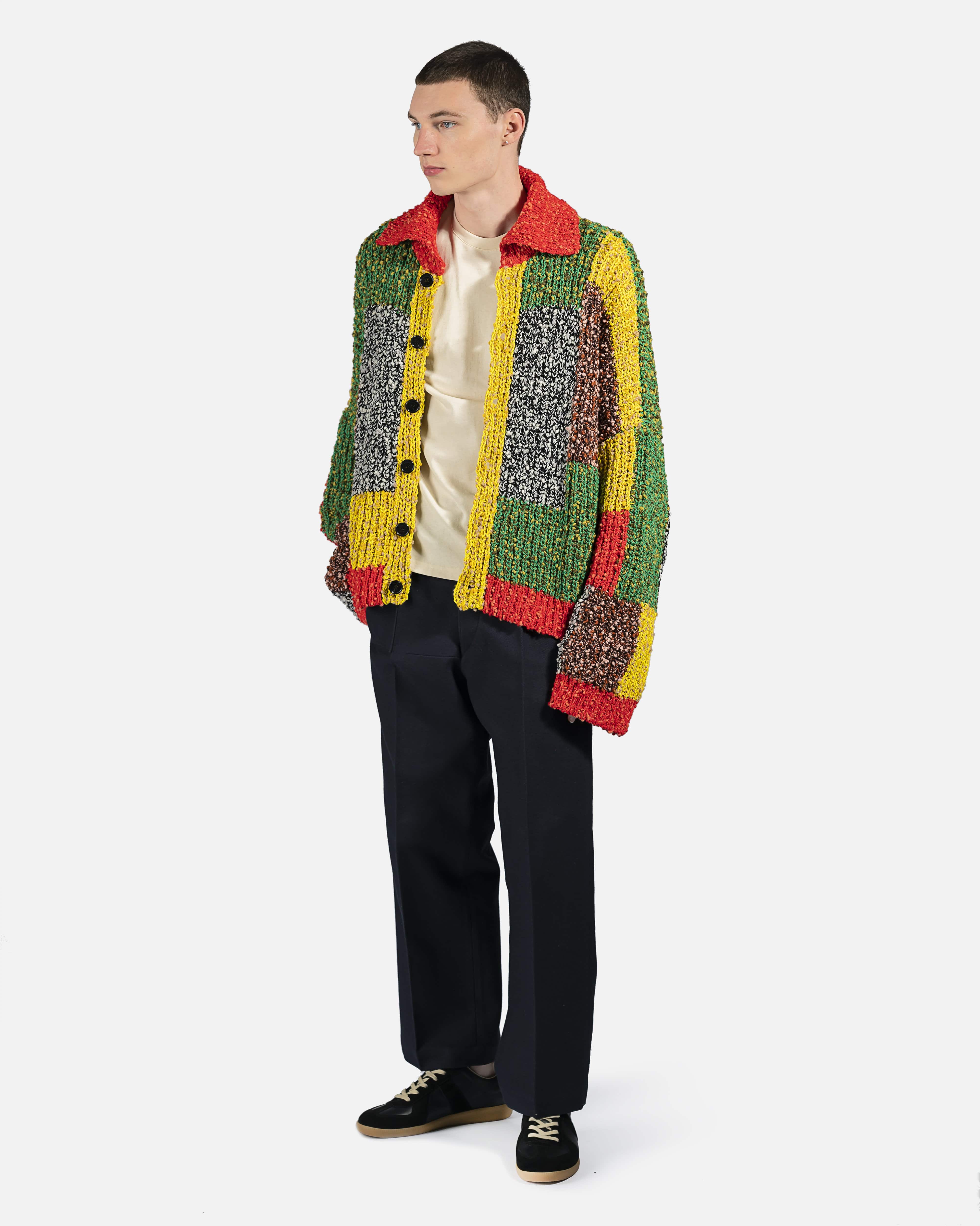 Anchor Patchwork Cardigan in Multi – SVRN