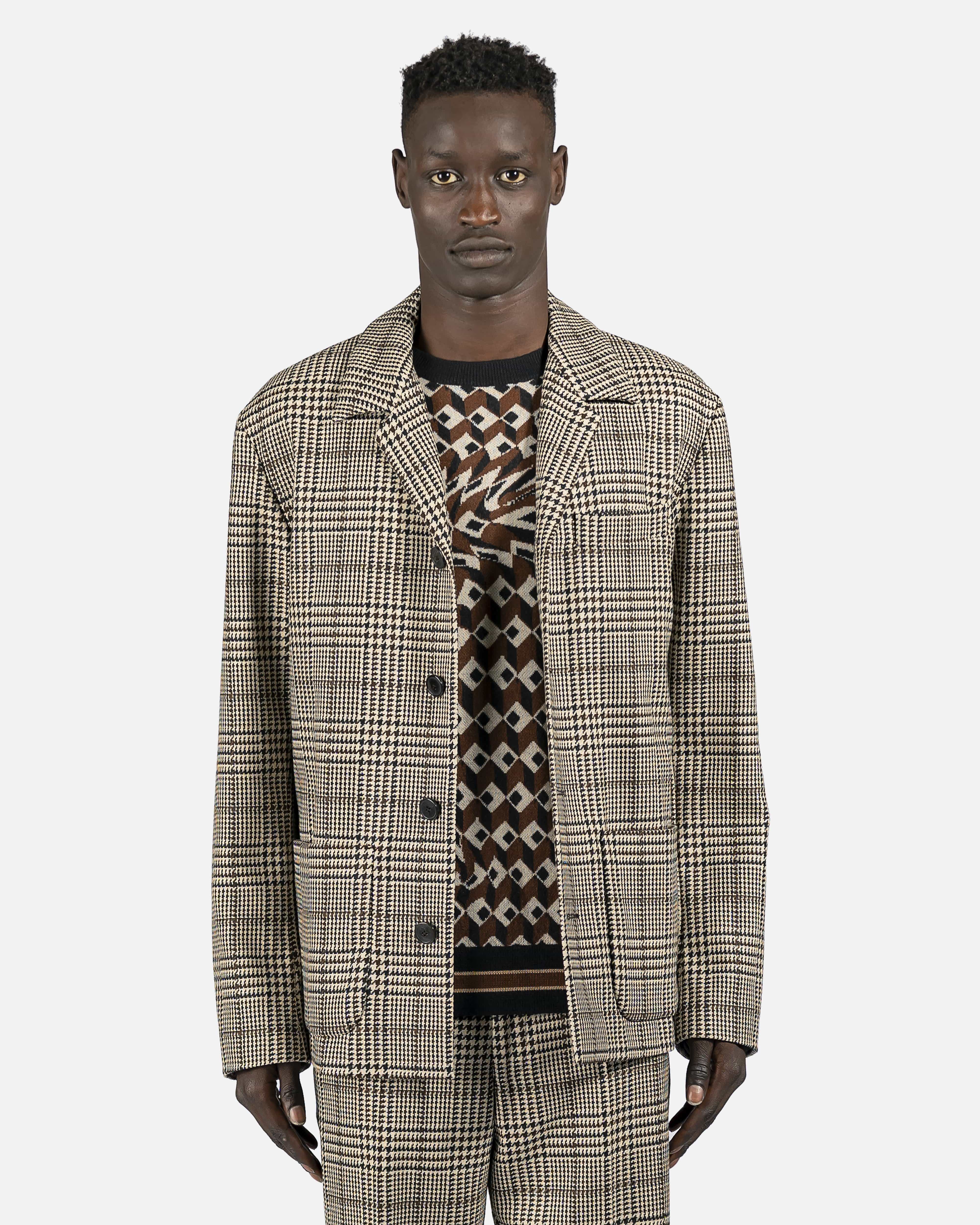 Bayo Jacket in Beige Check – SVRN
