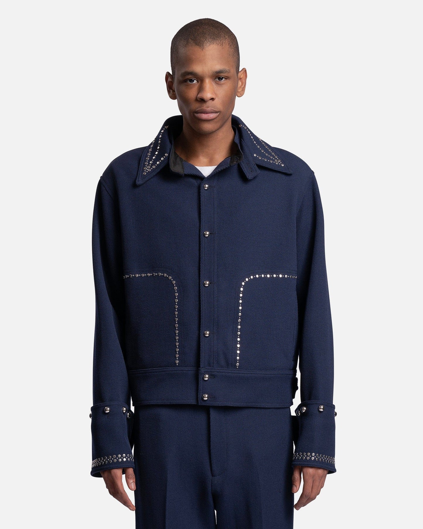 Delta Studded Jacket in Navy – SVRN