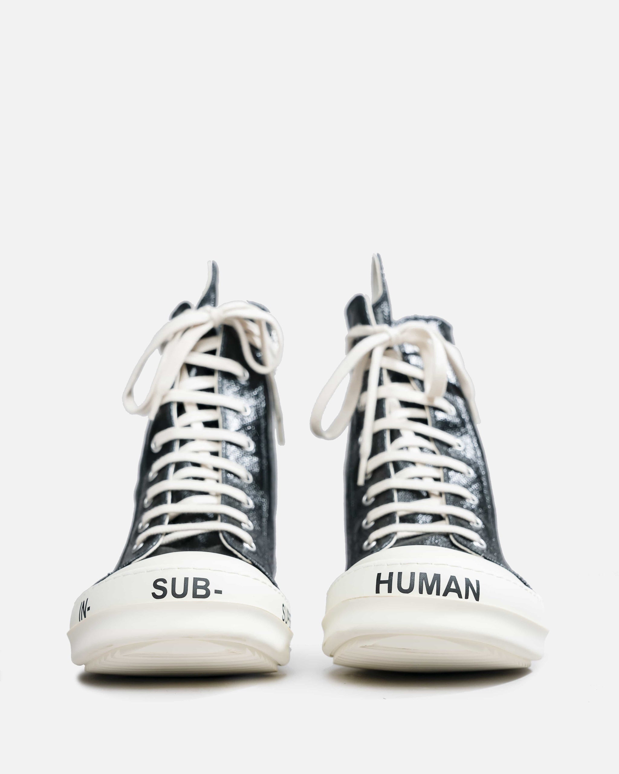 Lacquered High Top Ramones in Black – SVRN