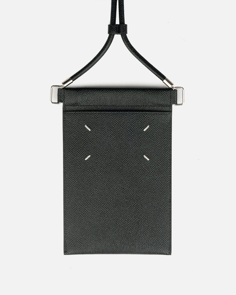 Logo Embossed Phone Pouch in Black – SVRN Logo Embossed Phone Pouch in Black – SVRN