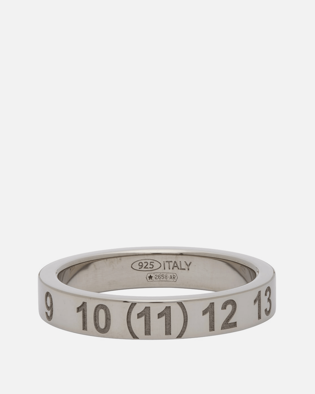 Polished Numbers Ring in Silver – SVRN