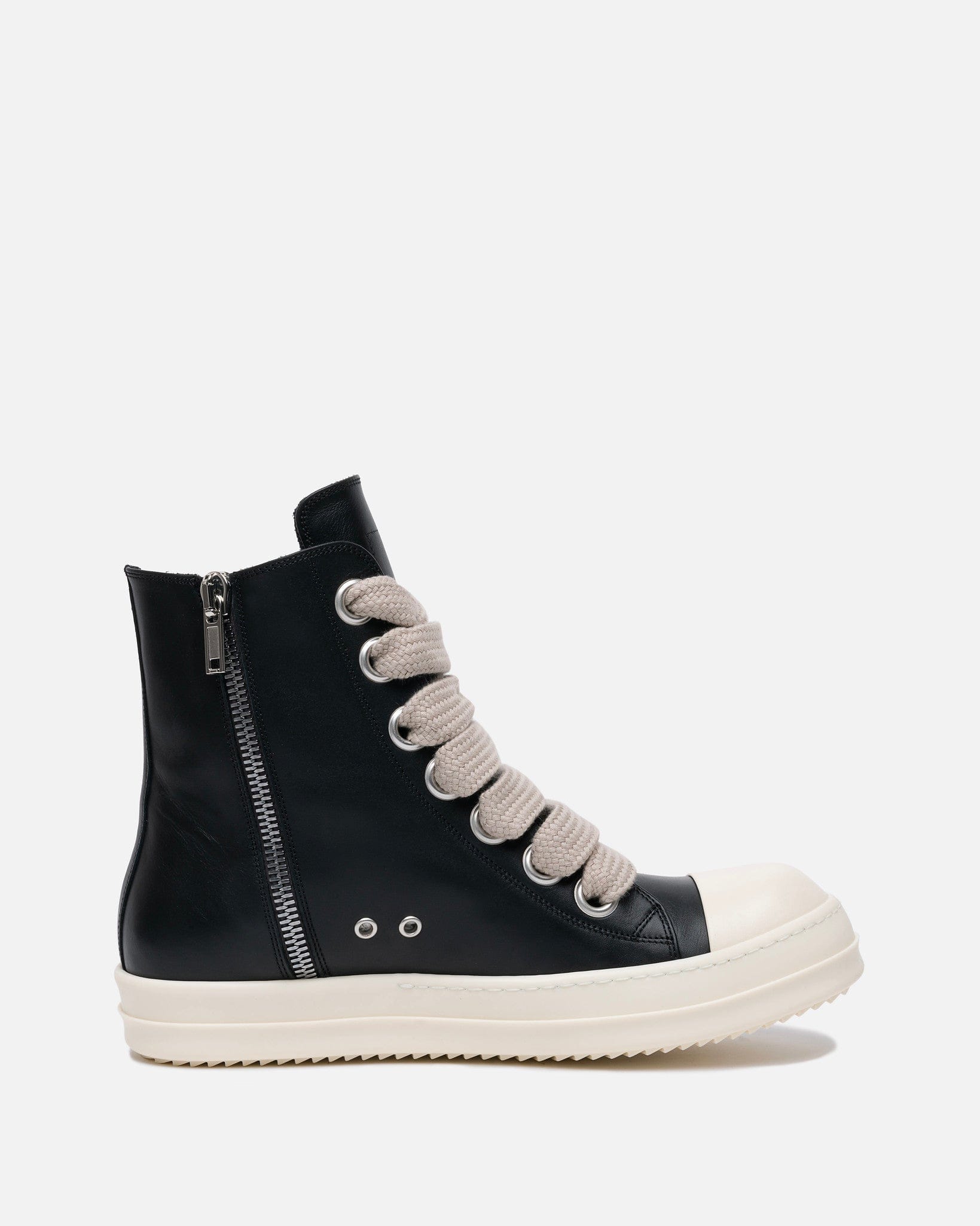 Wide Lace Ramones in Black/Milk – SVRN Wide Lace Ramones in Black/Milk – SVRN